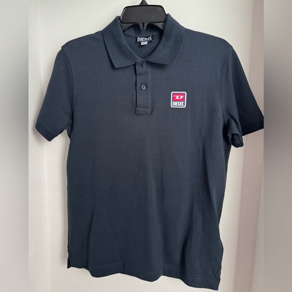 Diesel | Shirts | Diesel Mens Polo Shirt In Classic Black | Poshmark
